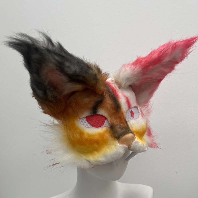 Premade Cat Therian Mask, Cat Face Mask, Cat Cosplay Dress , Universal ...