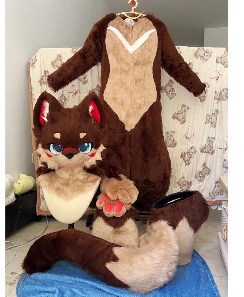 Custom Fursuit Commission, Dog Kemono Partial Fursuit, Full Suit for ...
