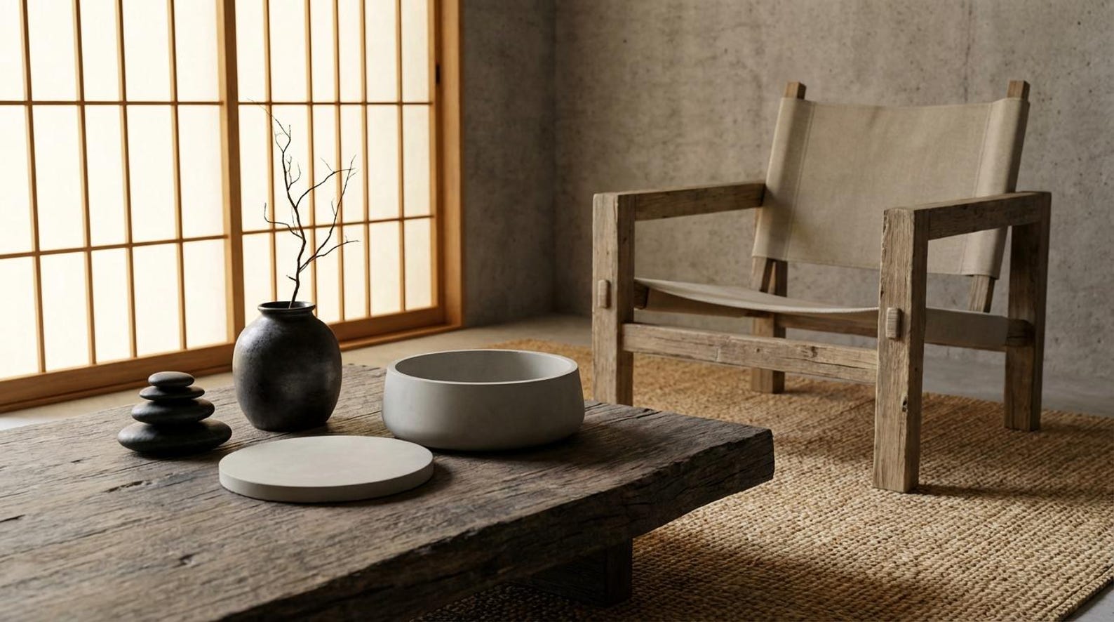 Minimalist Architectural Bowl - Japandi Decor - Zen Brutalist Vessel ...