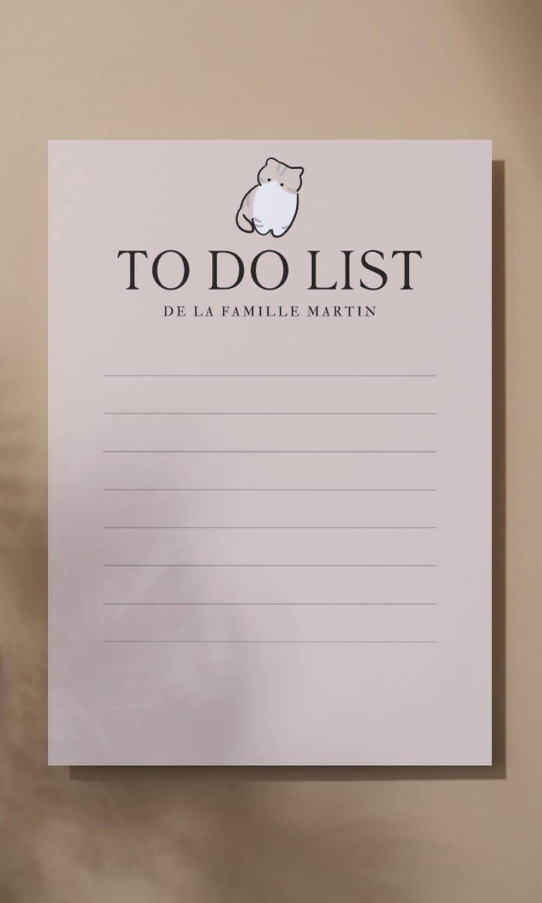 Personalized Cat to Do List A5 | Cat Notepad | Daily Task Planner ...