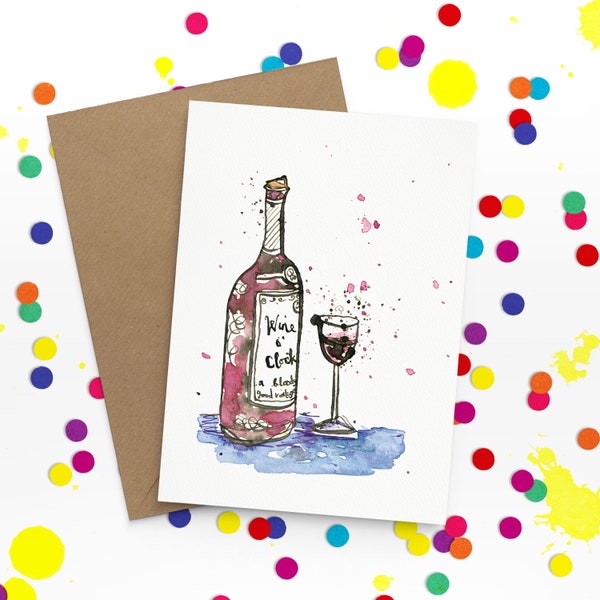 Booze Birthday Card - Etsy