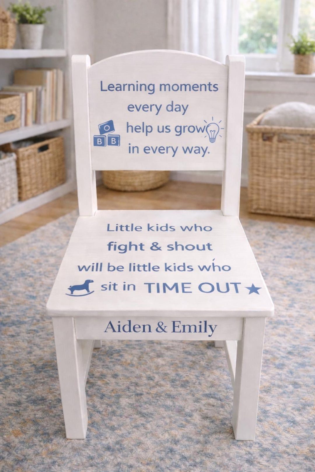 Personalised Children’s Time-out Chair | Calm Down Chair | Quirky ...