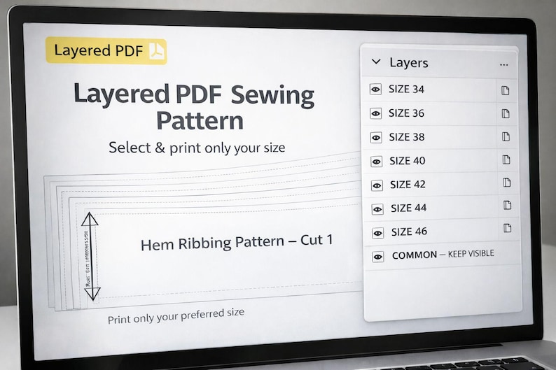 Wide Leg Pants Sewing Pattern | High Waisted Trousers (PDF Pattern) - Etsy