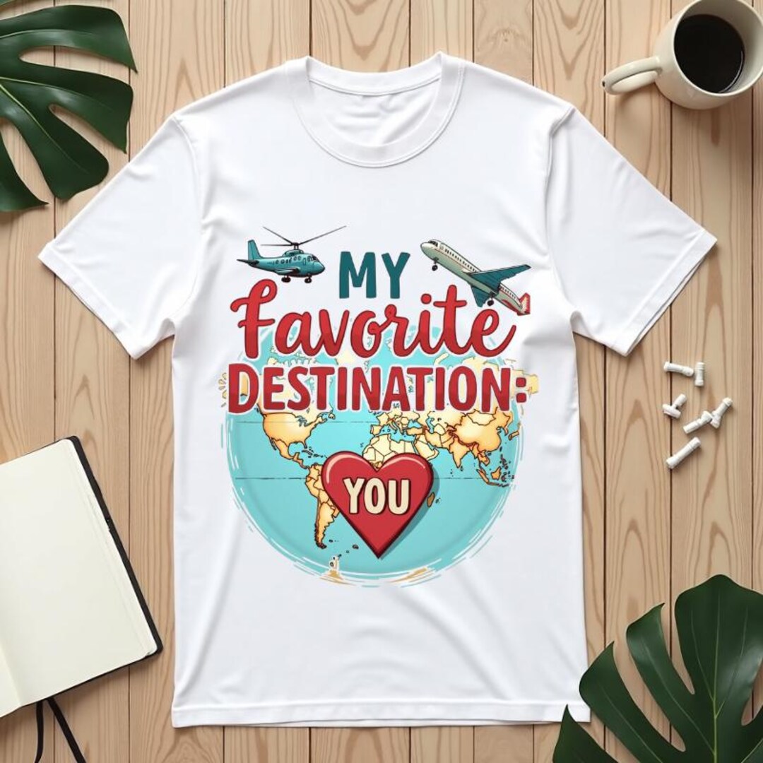 My Favorite Destination You T-shirt, Travel Couple Gift - Etsy
