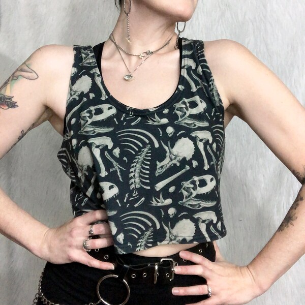Skull Crop Top - Etsy