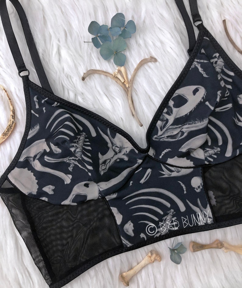 Black Dino Bones BRA - Etsy