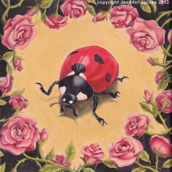 Ladybug Portrait Fine Art Archival Print Jennifer Jacobs - Etsy