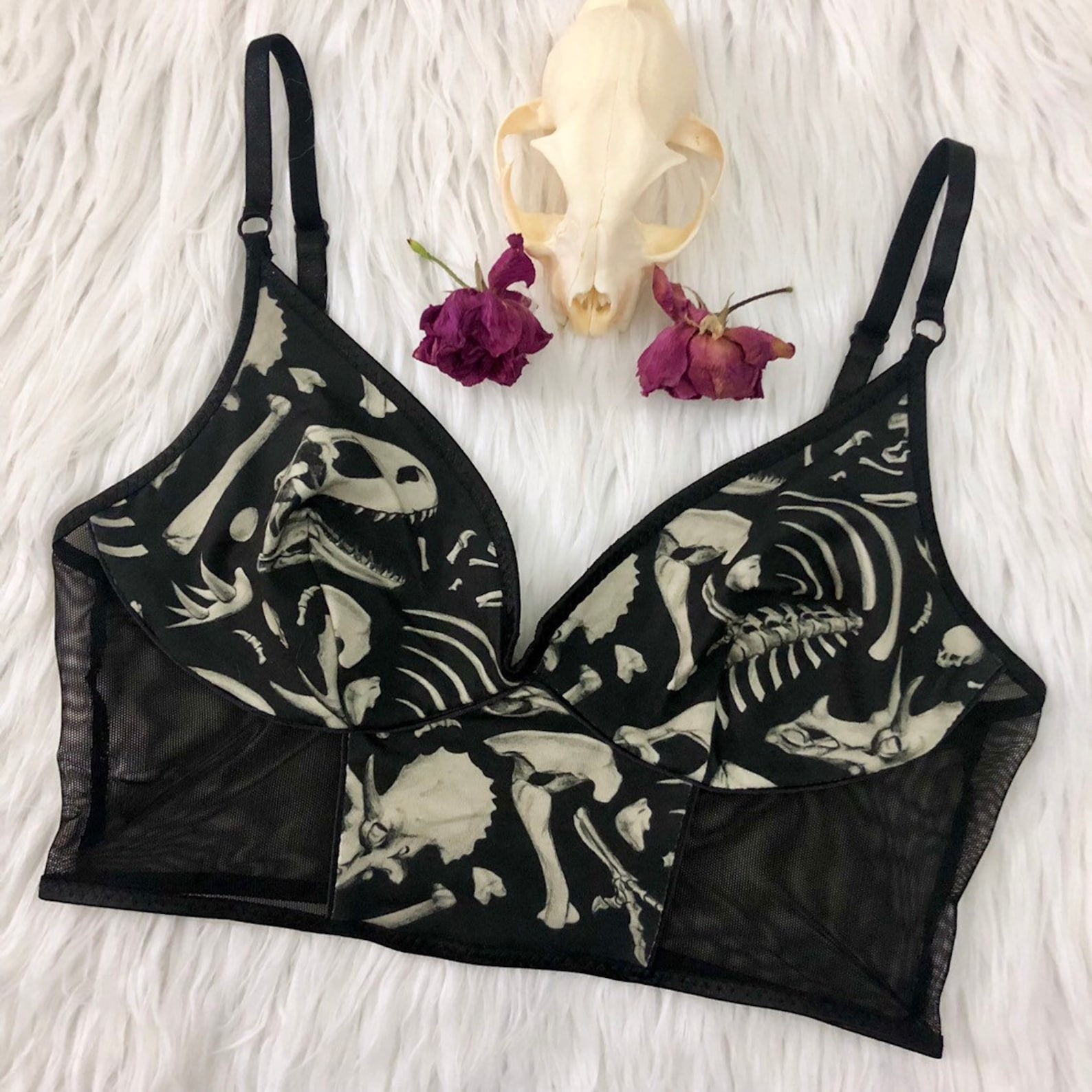 Black Dino Bones BRA - Etsy