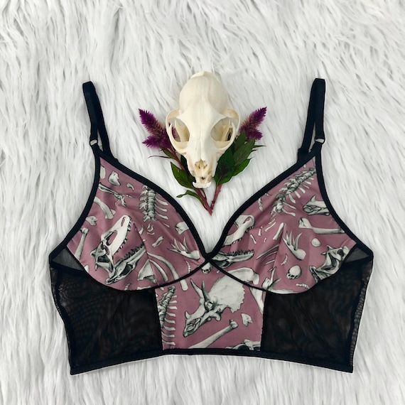 Pink Dino Bones BRA | Etsy