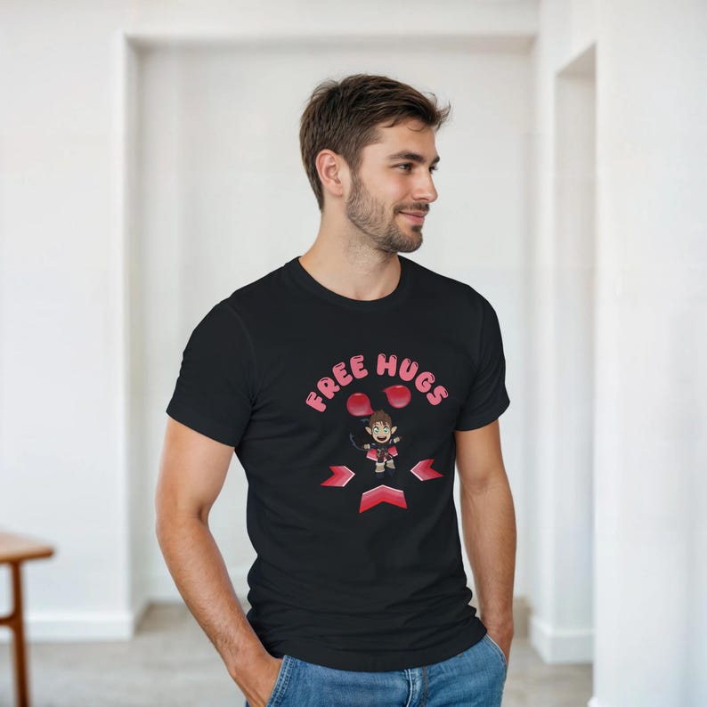 Free Hugs (final Fantasy XIV Online) - Short Sleeved T-shirt - Etsy UK