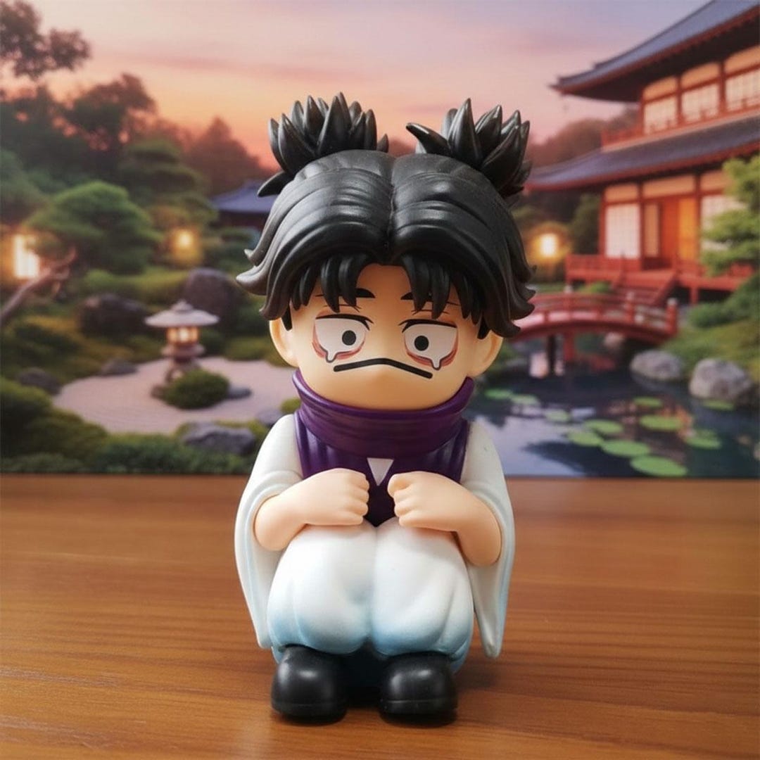 Cute Anime Chibi Figurine – Sad Kawaii Mini Doll, Anime Desk Decor ...
