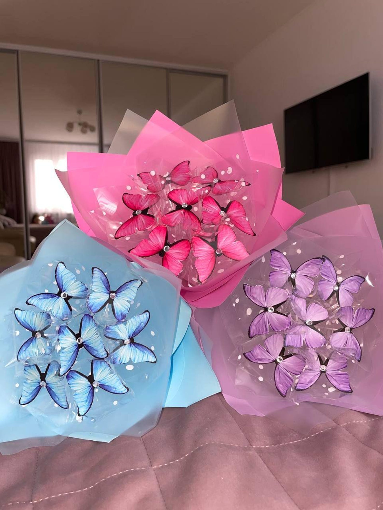Small Gift - Mini Butterfly Bouquet - Etsy