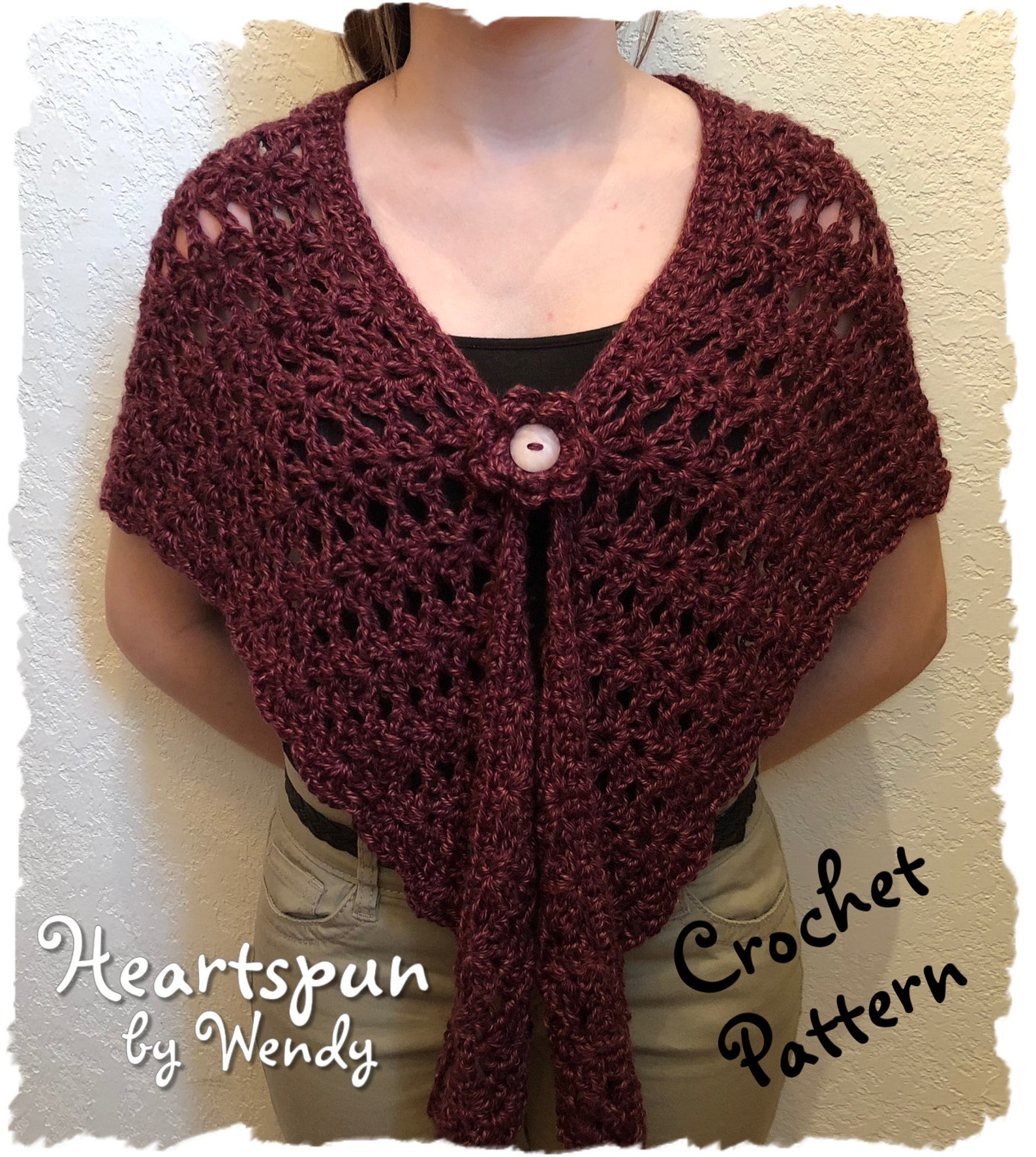 CROCHET PATTERN to Make a Triangle Shell Shawl or Cowl With - Etsy