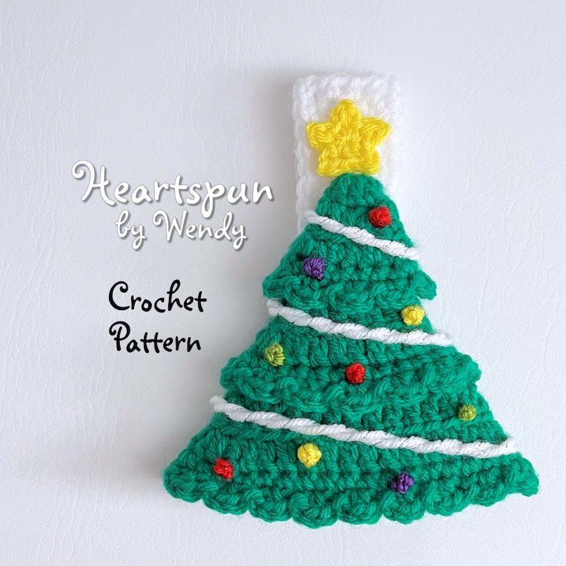 CROCHET PATTERN to Make a Layered Christmas Tree Towel Holder Ring for ...