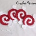CROCHET PATTERN to Make a Christmas Peppermint Candy Pinwheel Coaster ...