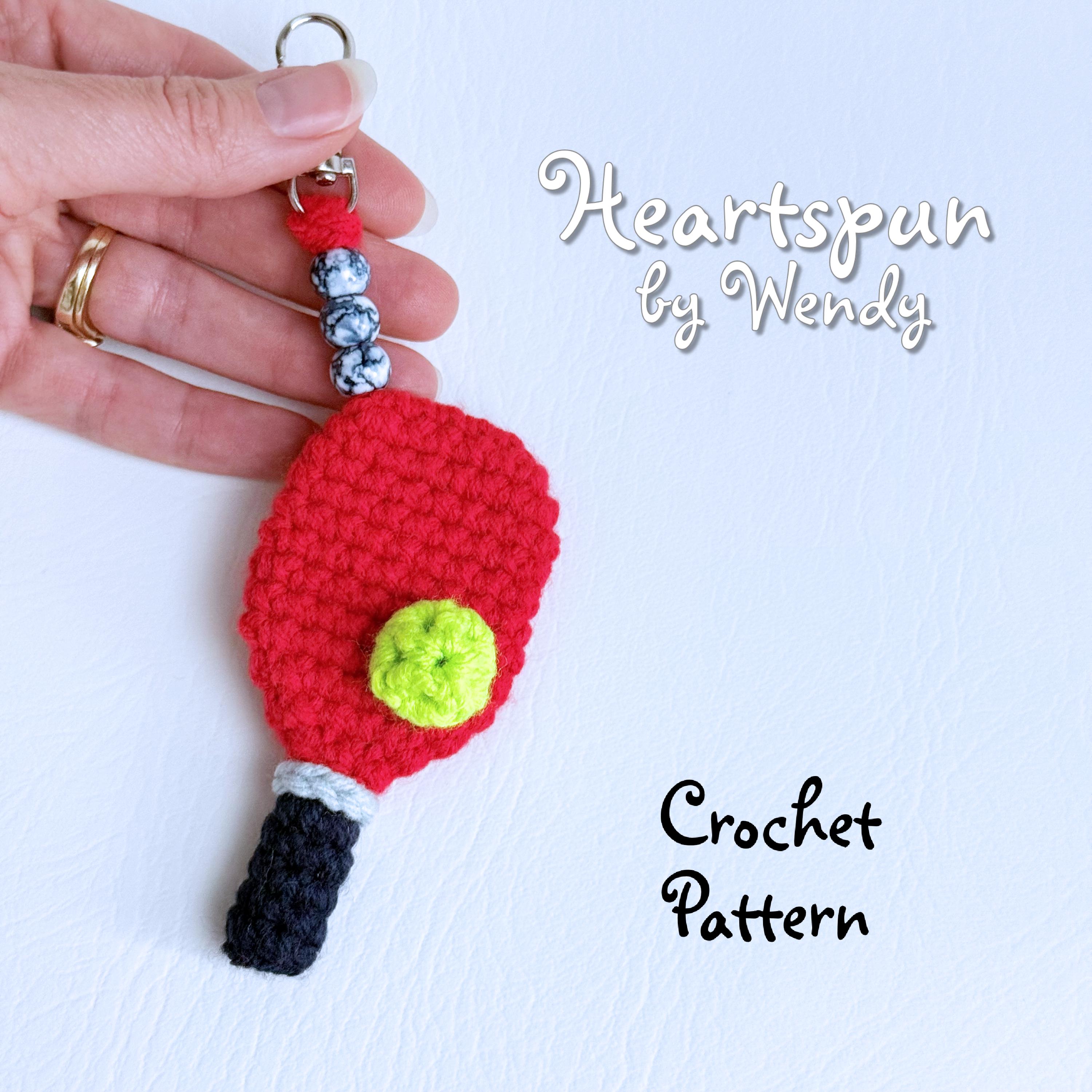CROCHET PATTERN to Make a Pickleball Paddle Keychain, Bag Clip ...