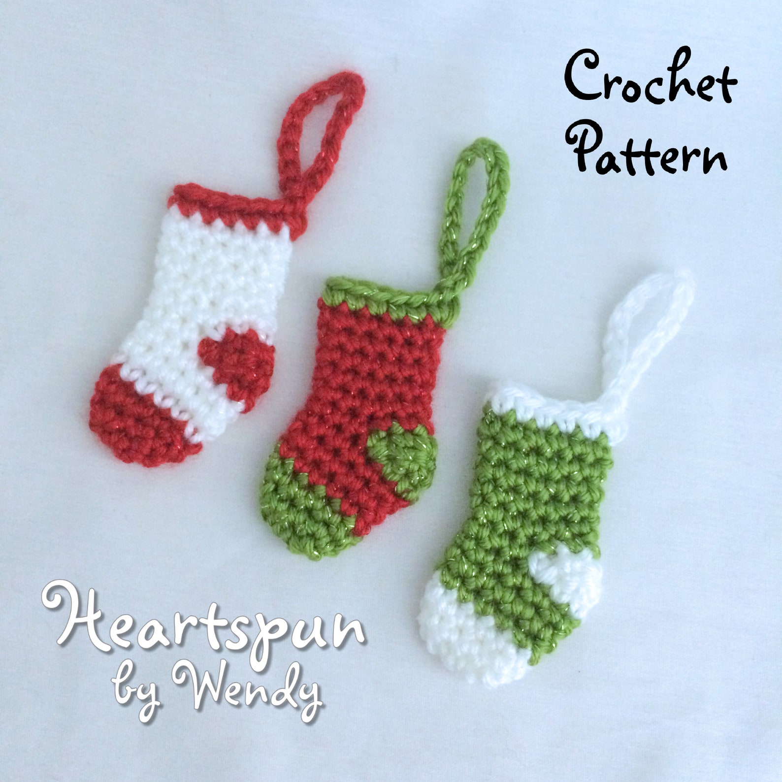CROCHET PATTERN to Make This Mini Christmas Stocking Ornament and Money ...