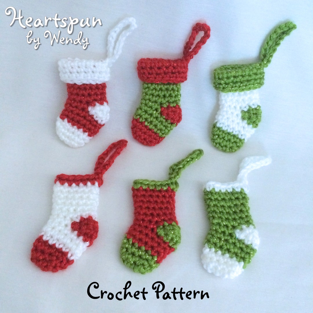 CROCHET PATTERN to Make This Mini Christmas Stocking Ornament and Money ...