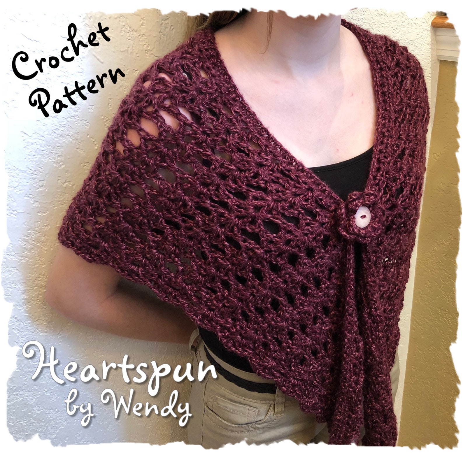 CROCHET PATTERN to Make a Triangle Shell Shawl or Cowl With - Etsy