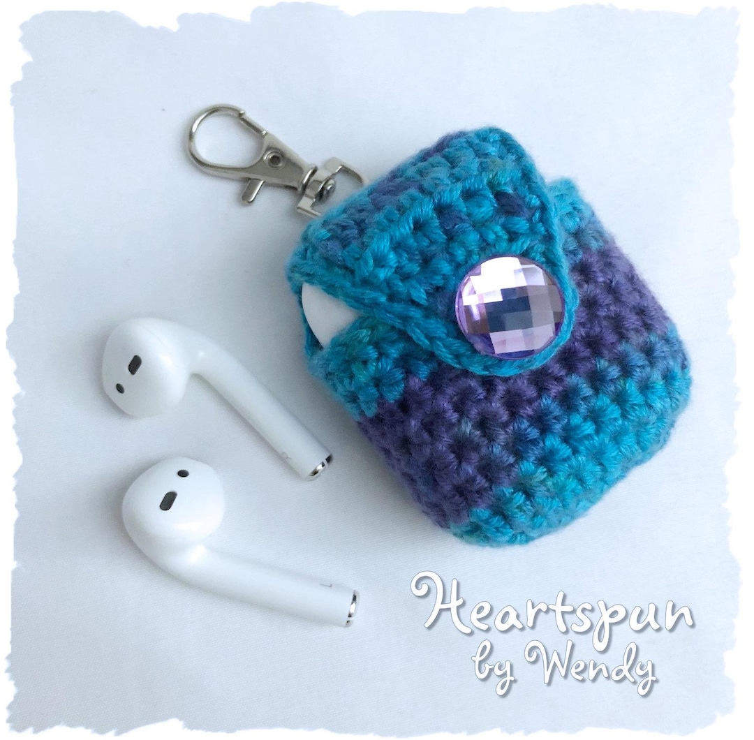 CROCHET PATTERNS to Make Apple AirPod Earbud Holders With Charging Hole ...