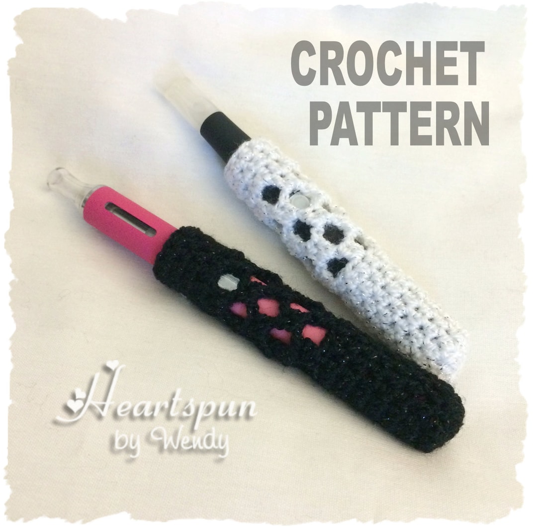 CROCHET PATTERN to Make an Ecigarette Vaporizer Holder or Tube Lip Balm ...