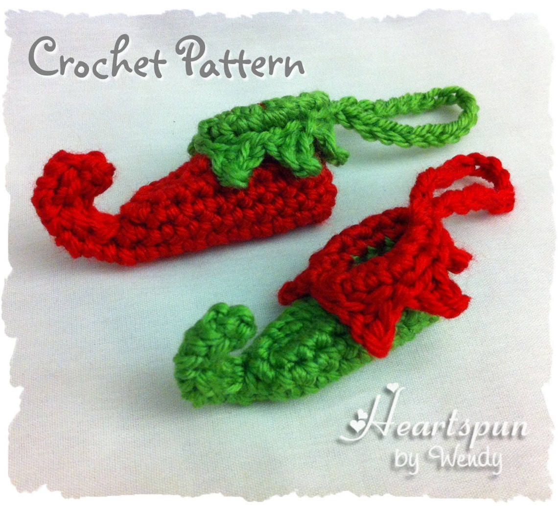 CROCHET PATTERN to Make a Mini Elf Shoe Christmas Ornament - Etsy Canada