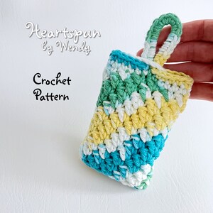 CROCHET PATTERN to Make a Ripple Stitch Soap Sack, Soap Sock, Soap Bar Saver, Soap Holder, Soap ...