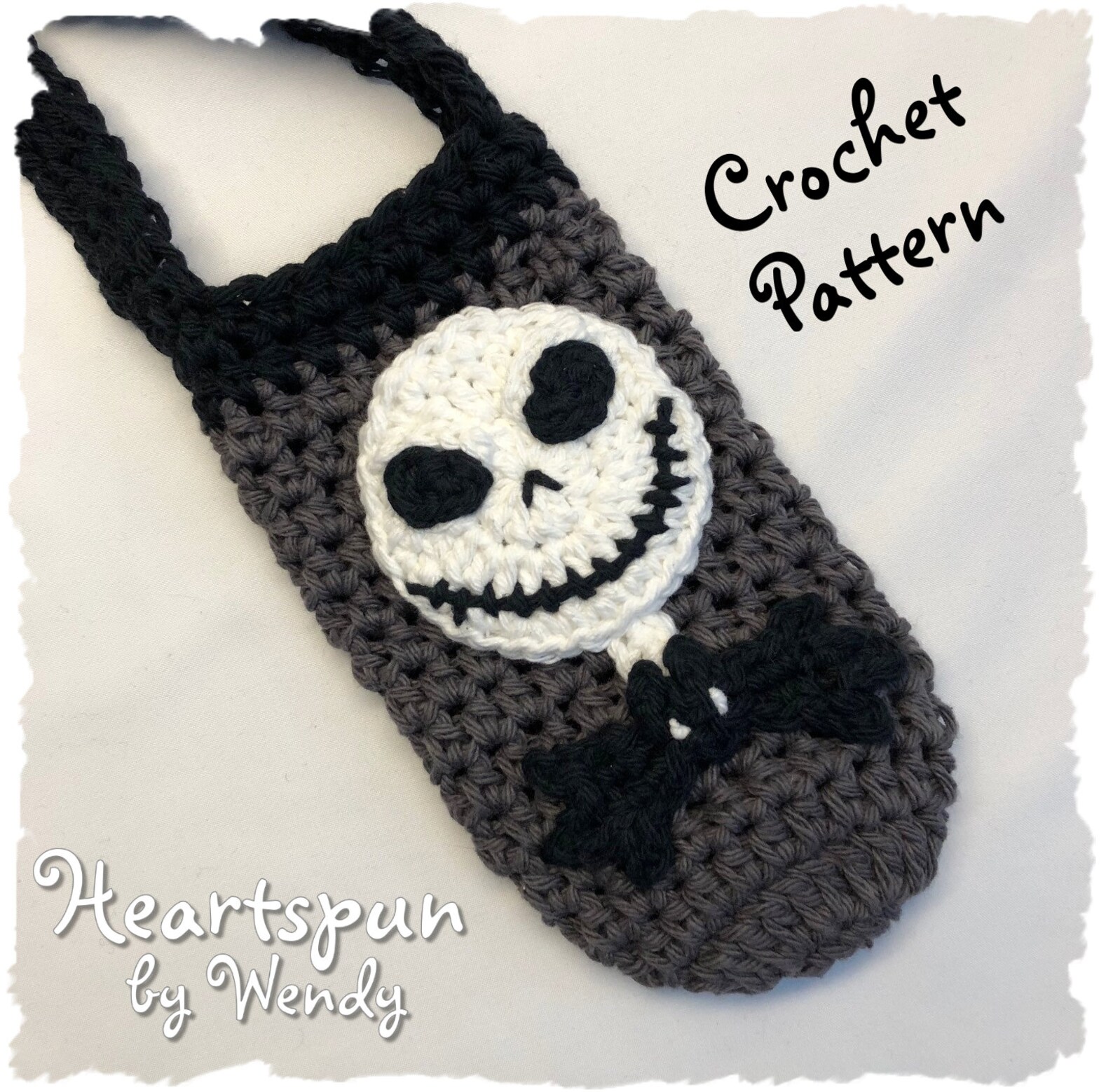 CROCHET PATTERN to Make a Spooky Skeleton Drink Carrier and - Etsy