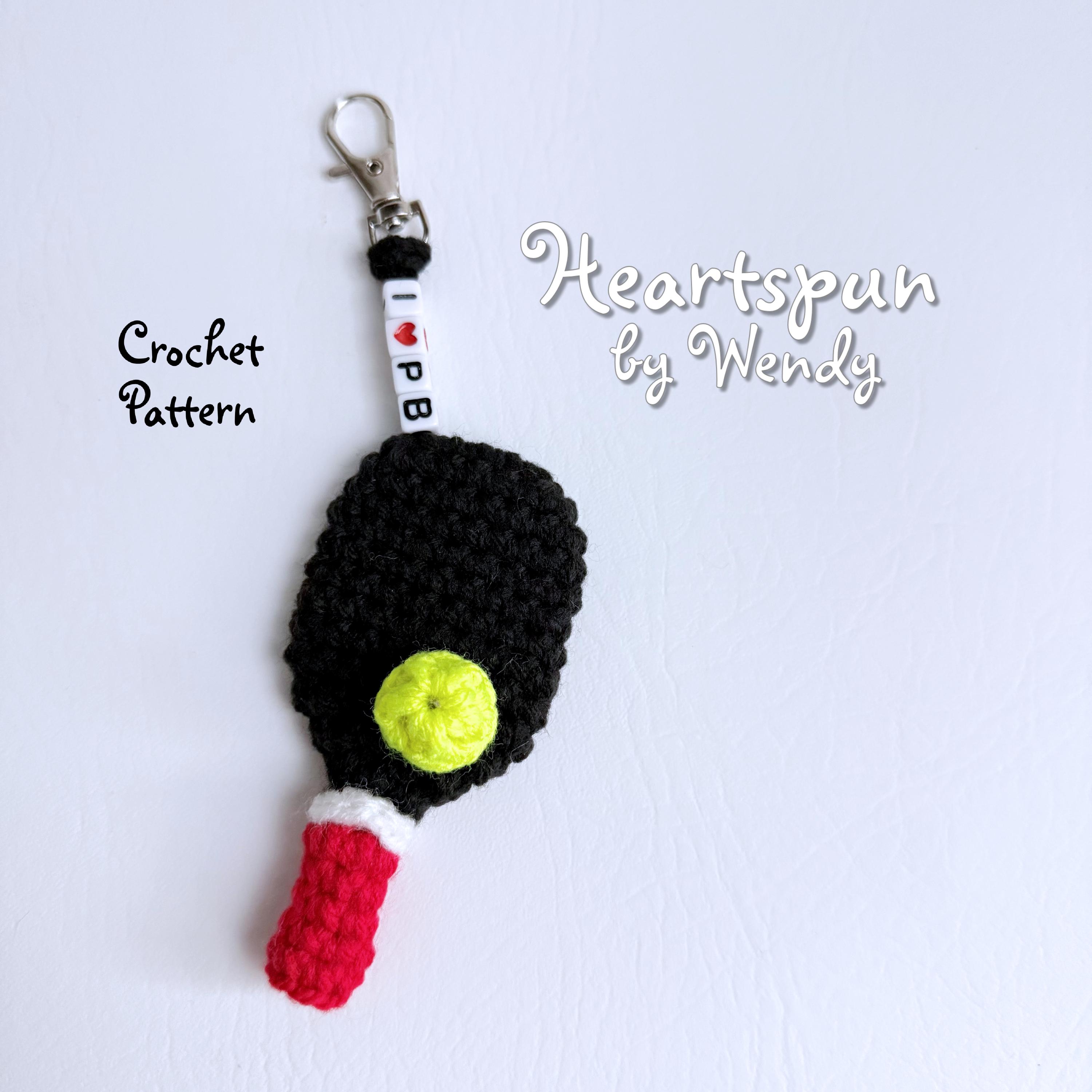 CROCHET PATTERN to Make a Pickleball Paddle Keychain, Bag Clip ...