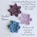 CROCHET PATTERN to Make Single, Double, Triple Layer Flowers, 5 Flowers ...