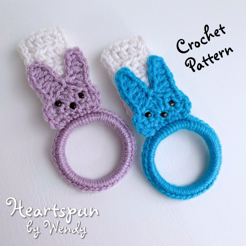 CROCHET PATTERN to Make a Peeps Bunny Towel Holder Ring With - Etsy
