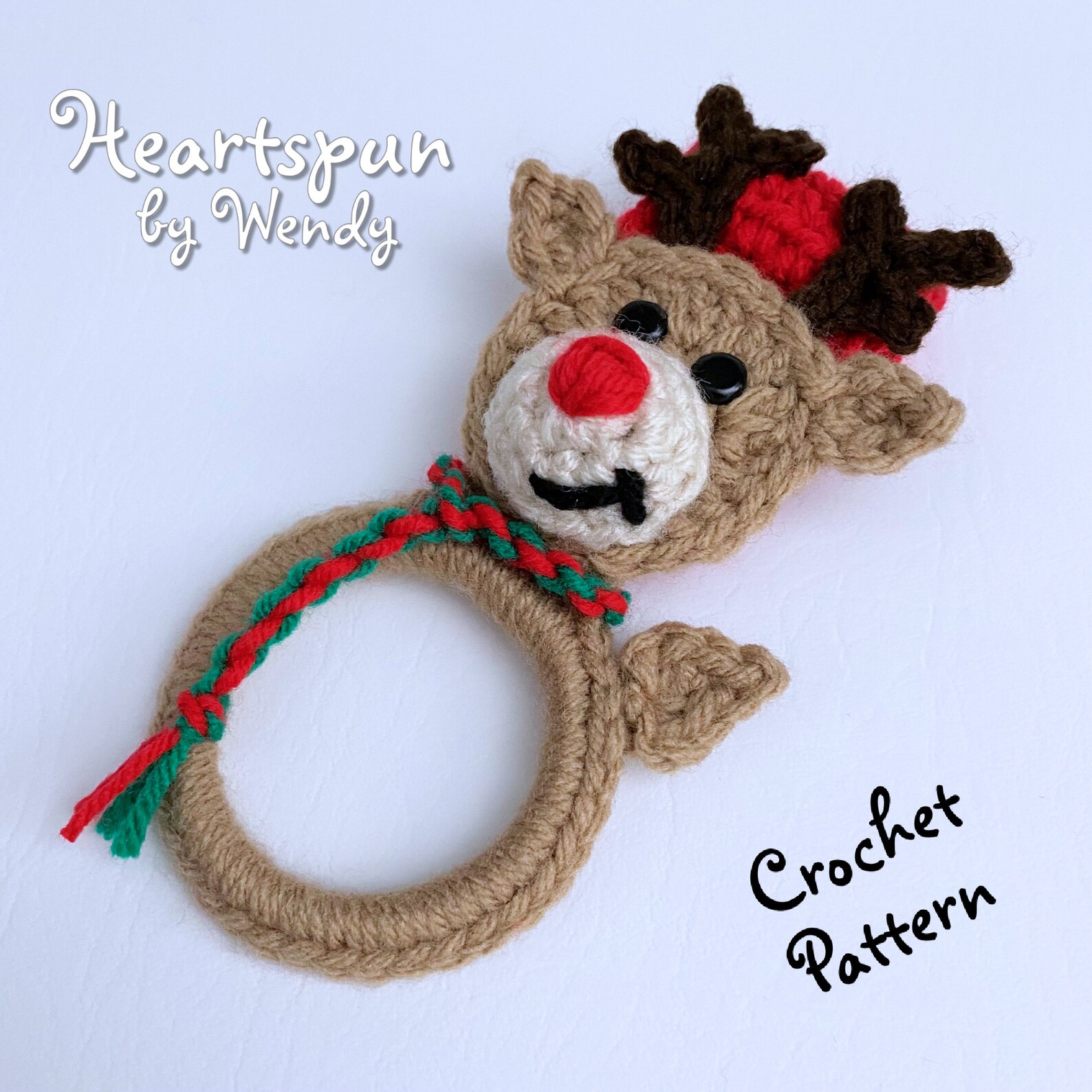 CROCHET PATTERN to Make a Rudolph the Reindeer Christmas - Etsy