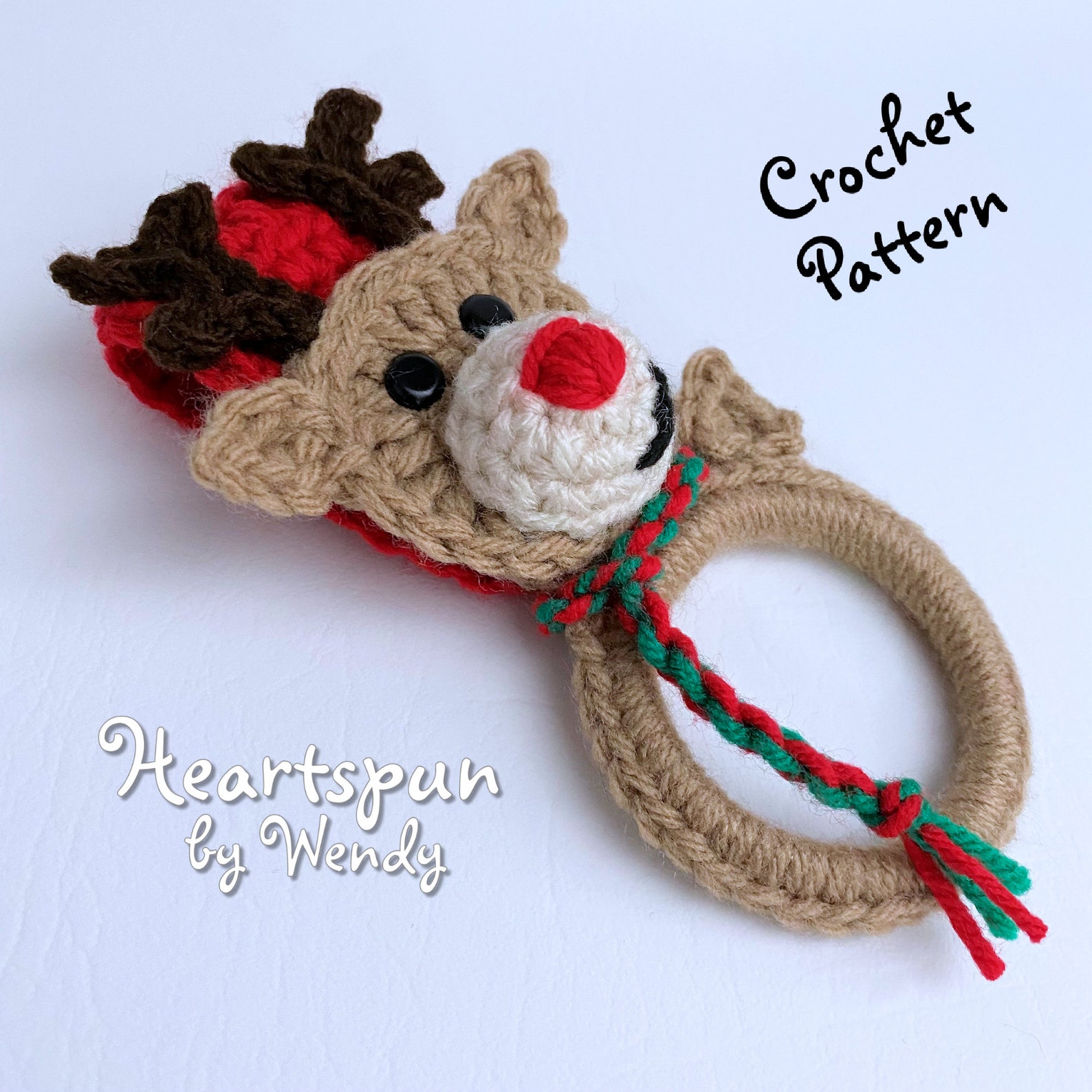 CROCHET PATTERN to Make a Rudolph the Reindeer Christmas - Etsy