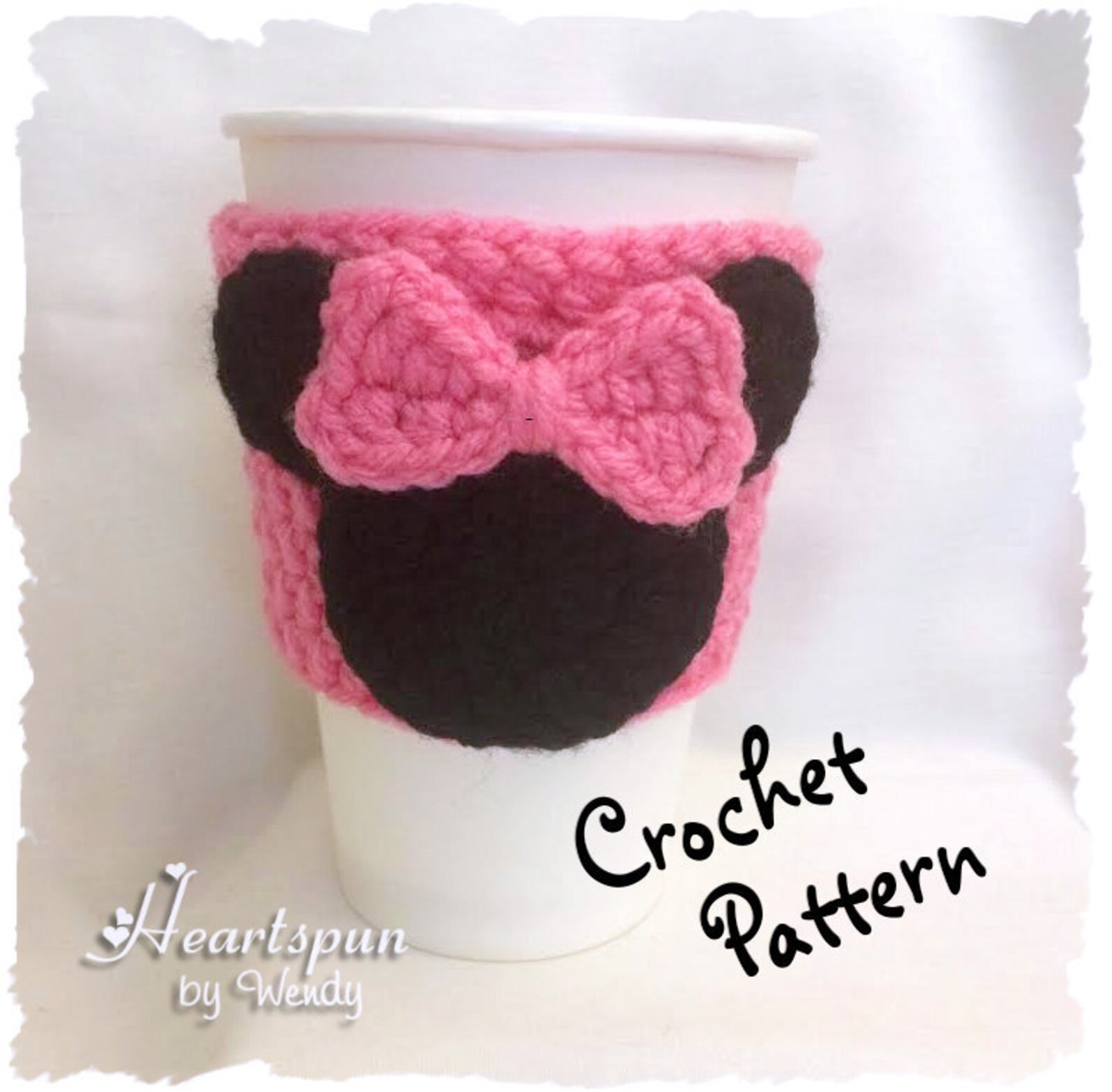 CROCHET PATTERN to Make a Mickey Mouse and Minnie Mouse Coffee / Tea ...