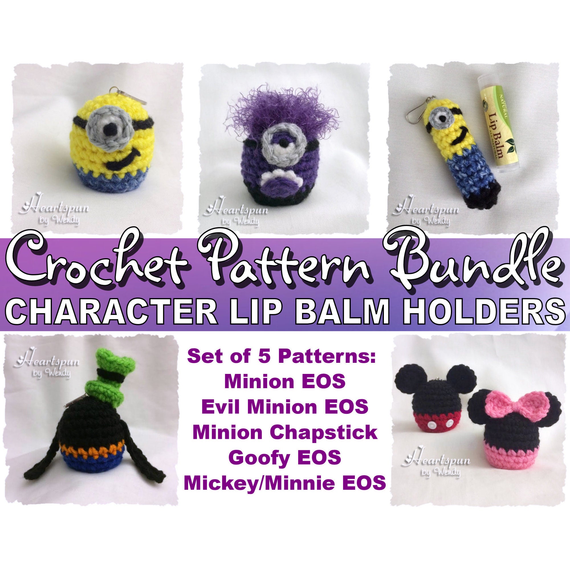 Rainbow Loom Purple Minion