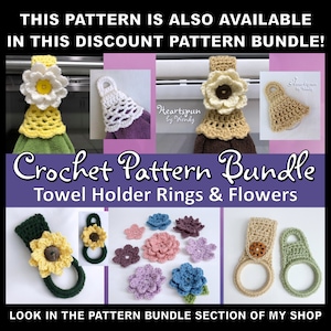 CROCHET PATTERN to Make Single, Double, Triple Layer Flowers, 5 Flowers ...