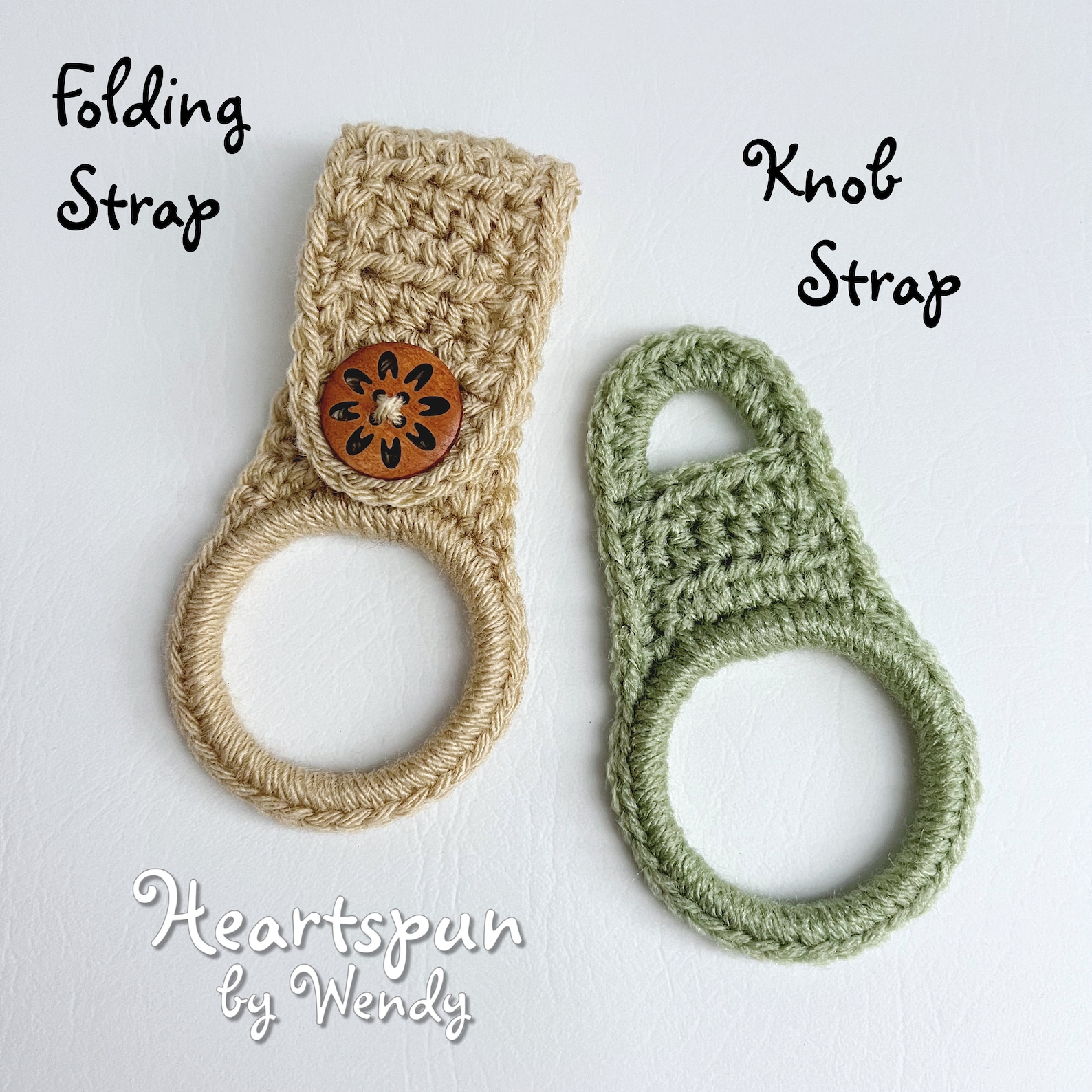 CROCHET PATTERN for You to Make a Quick Towel Holder Ring With 2 Strap ...