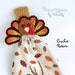 CROCHET PATTERN to Make a Turkey Towel Holder Ring With Fold Over Strap ...