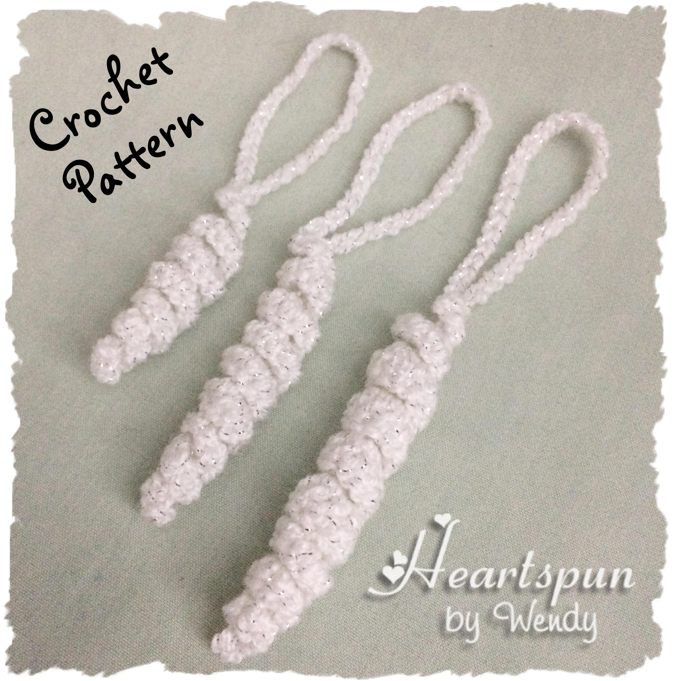 CROCHET PATTERN to Make a Mini Icicle Christmas Ornament or Gift ...