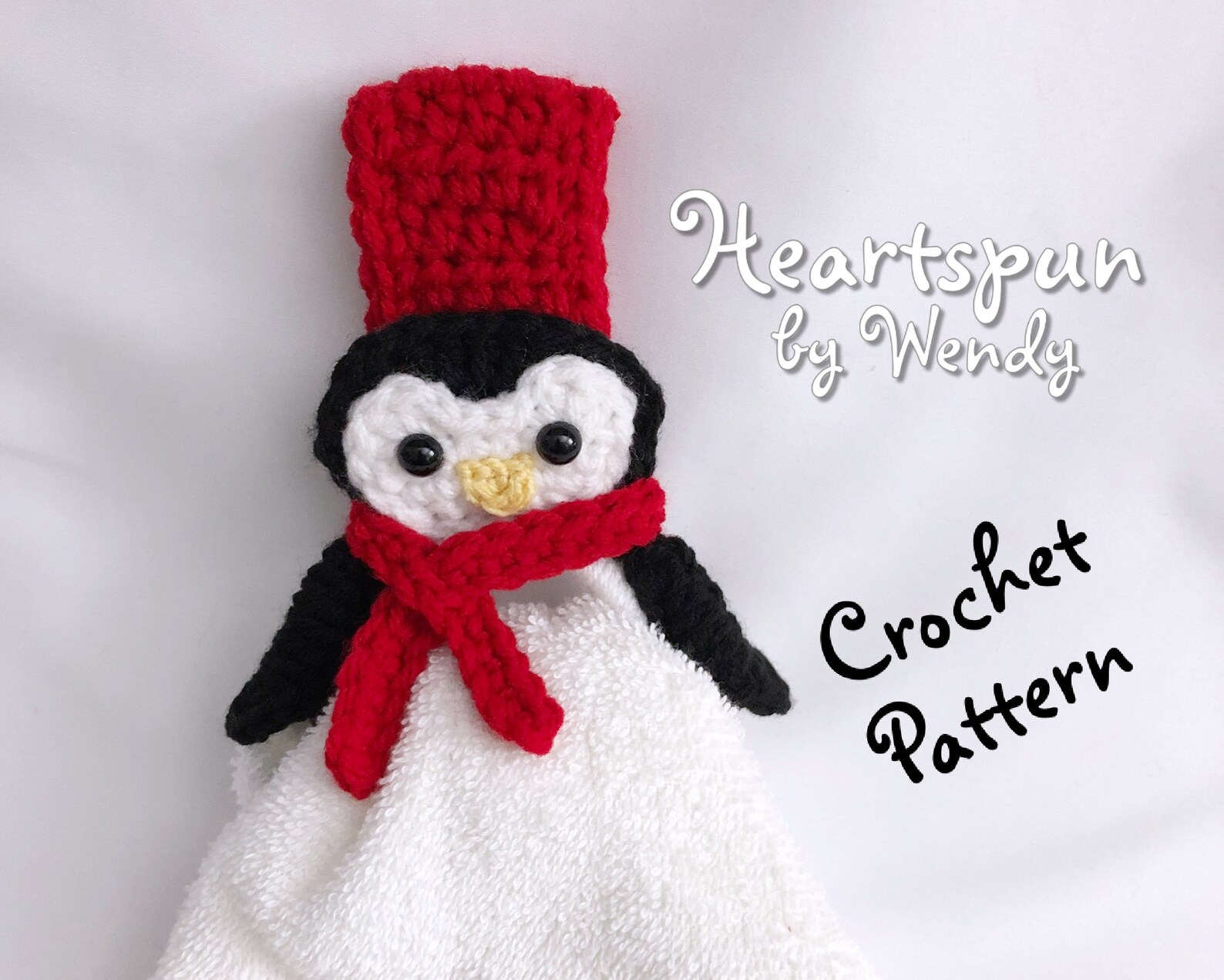 CROCHET PATTERN for You to Make a Penguin Towel Holder Ring With ...