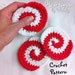 CROCHET PATTERN to Make a Christmas Peppermint Candy Pinwheel Coaster ...