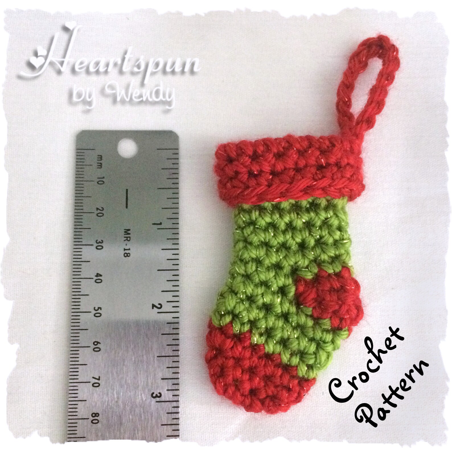 CROCHET PATTERN to Make This Mini Christmas Stocking Ornament - Etsy