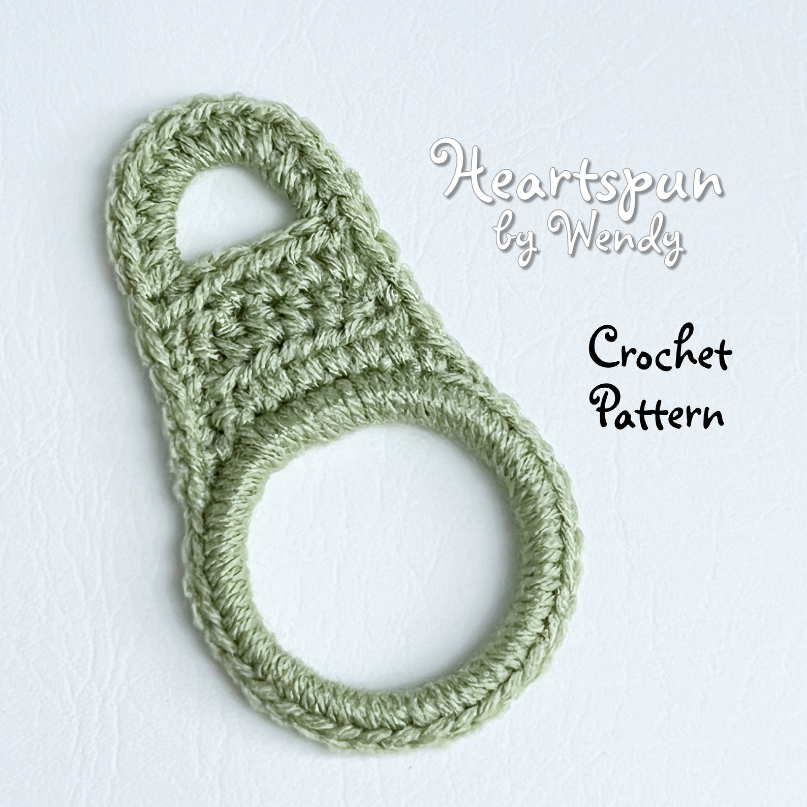 CROCHET PATTERN for You to Make a Quick Towel Holder Ring With 2 Strap ...