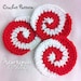 CROCHET PATTERN to Make a Christmas Peppermint Candy Pinwheel Coaster ...