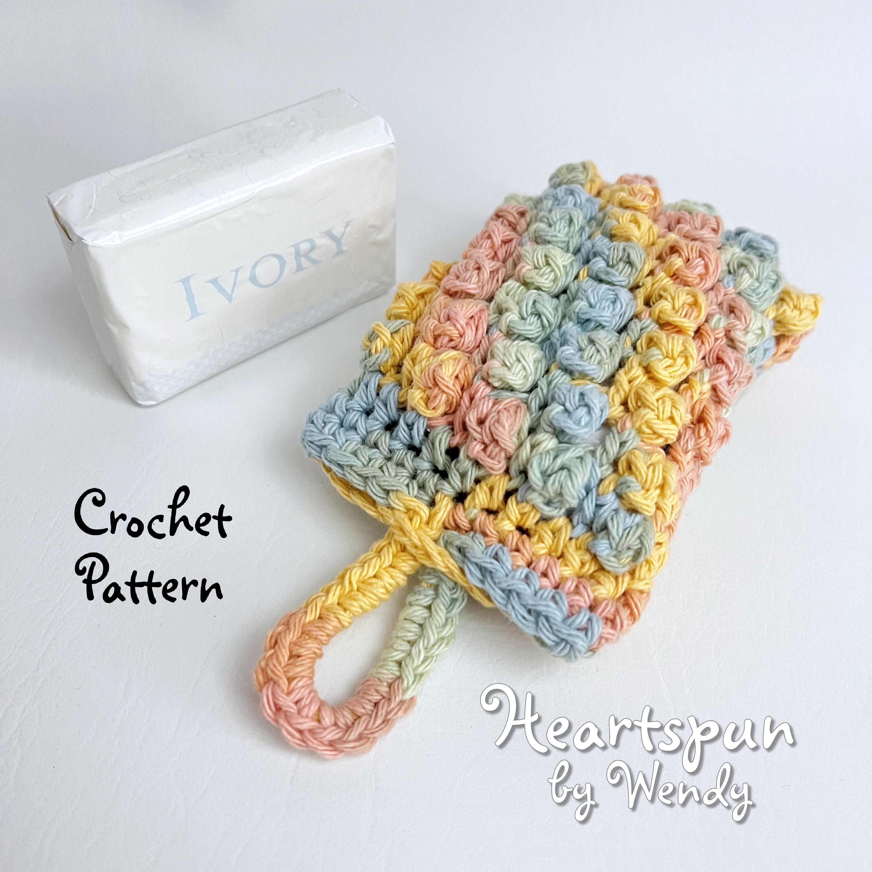 CROCHET PATTERN to Make a Spa Massage Soap Sack, Soap Sock, Soap Bar ...