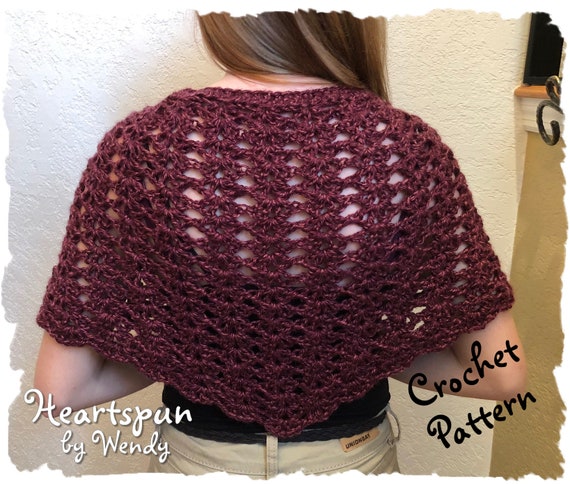 CROCHET PATTERN to Make a Triangle Shell Shawl or Cowl With - Etsy