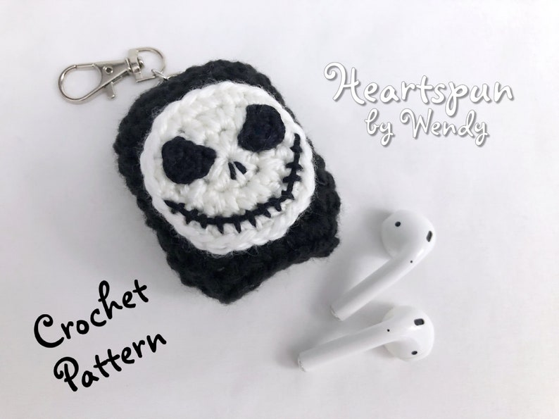 CROCHET PATTERN to Make a Skeleton Apple Airpod Earbud Holder - Etsy