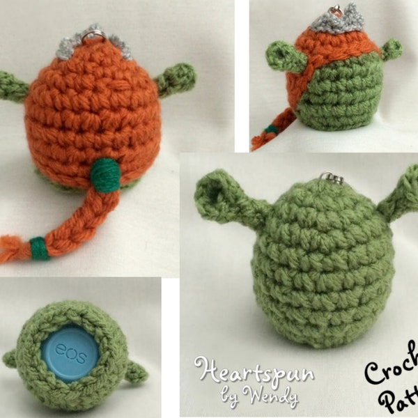 Shrek and Fiona Keychain - Etsy