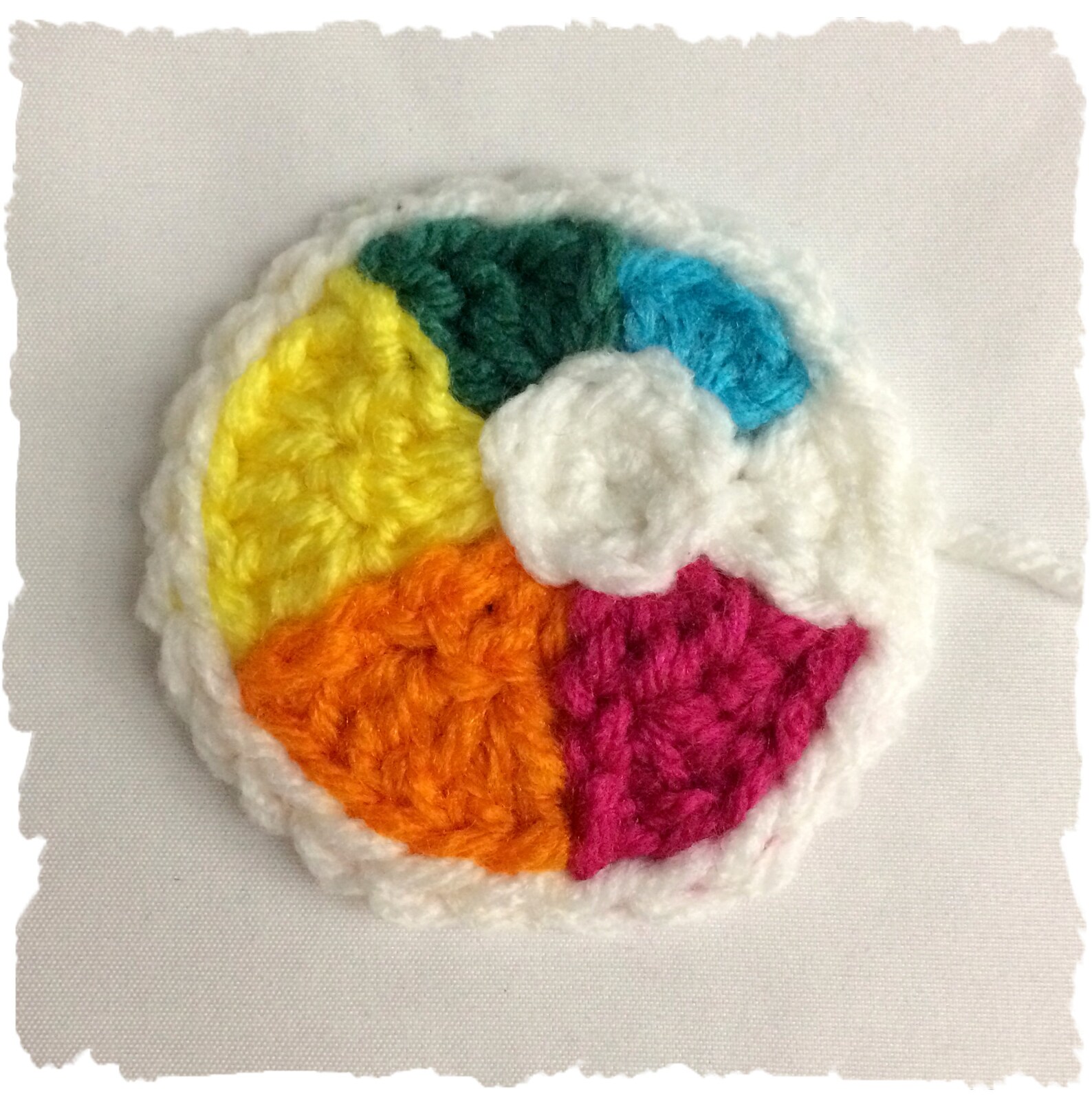 CROCHET PATTERN to Make a Beach Ball on Water Waves Coffee or - Etsy