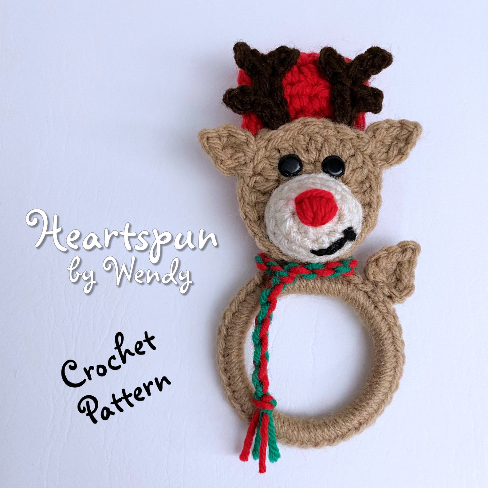 CROCHET PATTERN to Make a Rudolph the Reindeer Christmas - Etsy